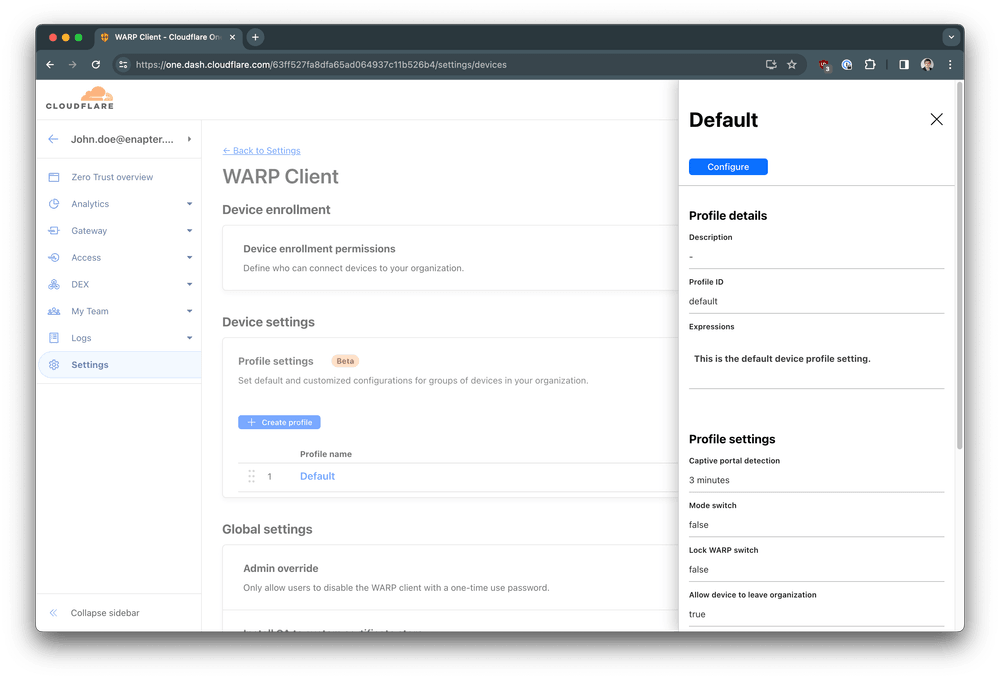 Enapter Gateway remote access with Cloudflare Zero Trust | Enapter Developer Toolkit